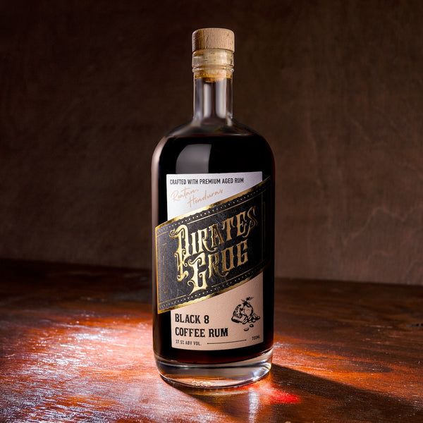 Pirate's Grog Black 8 Coffee Rum | Premium Aged Rum – Pirate's Grog Rum