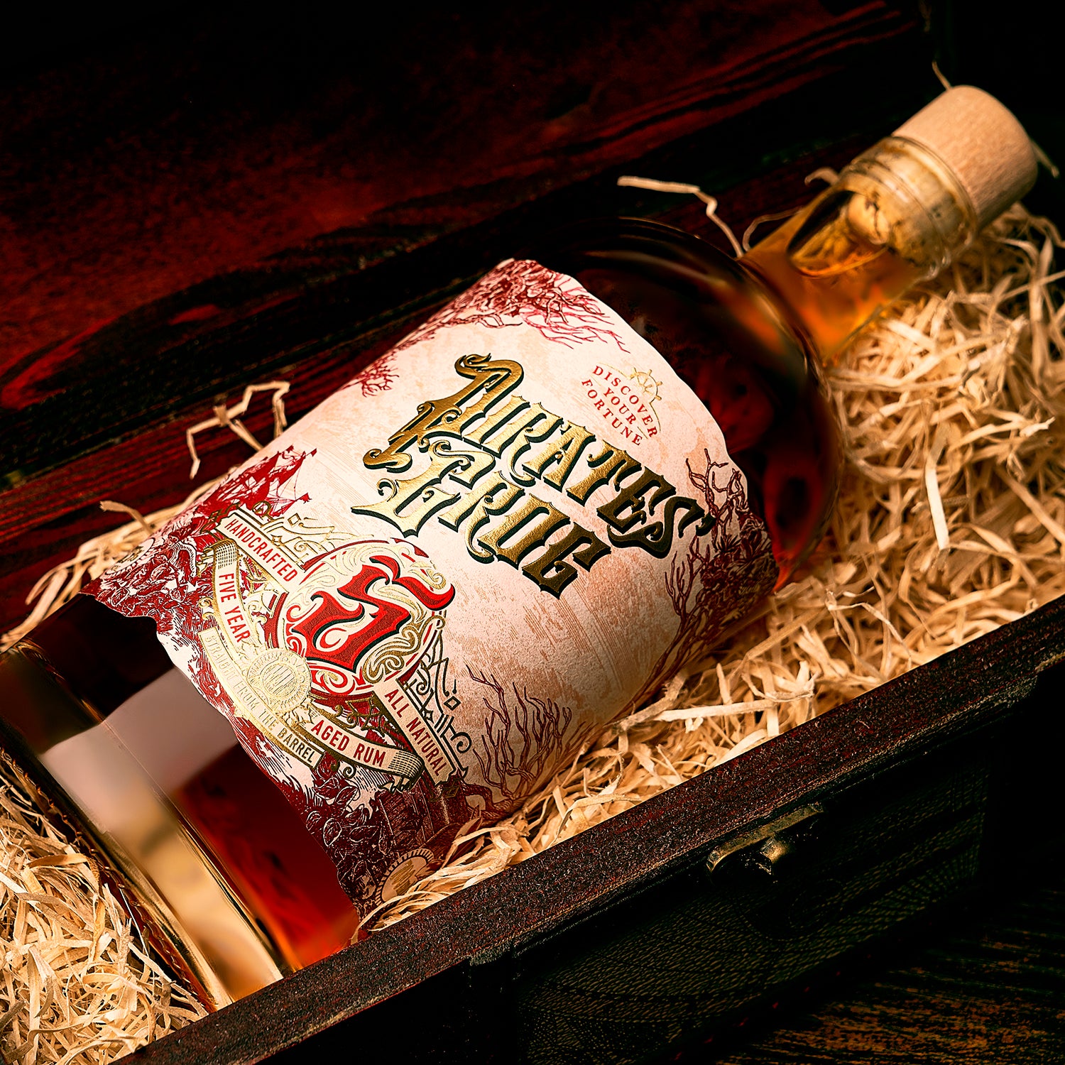 Premium Rum Gift Set By Pirate's Grog Rum with Personalised Scroll
