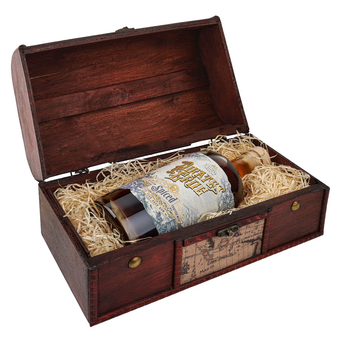 Spiced Rum Gift Set By Pirate's Grog Rum with Personalised Scroll